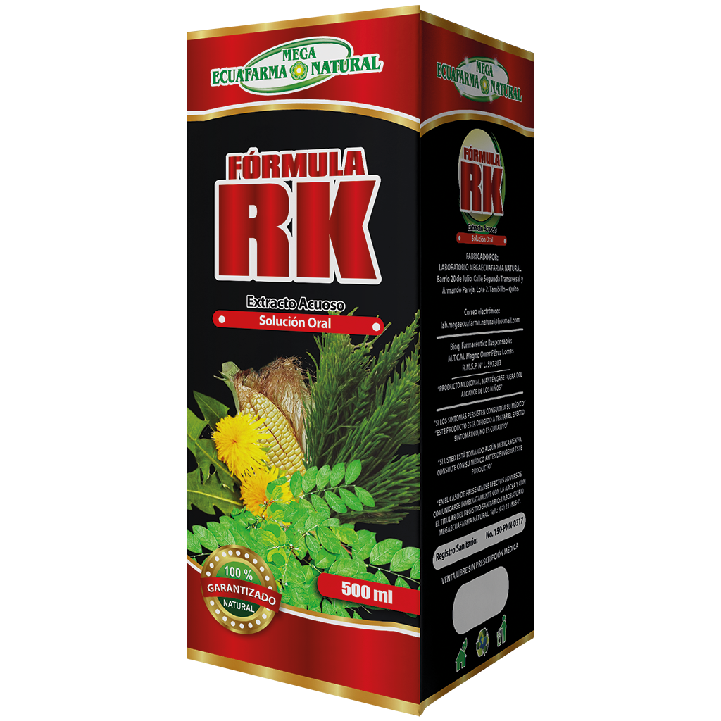FORMULA RK SOLUCIÓN ORAL 500 ML MEGAECUAFARMA NATURAL | El Arbolito